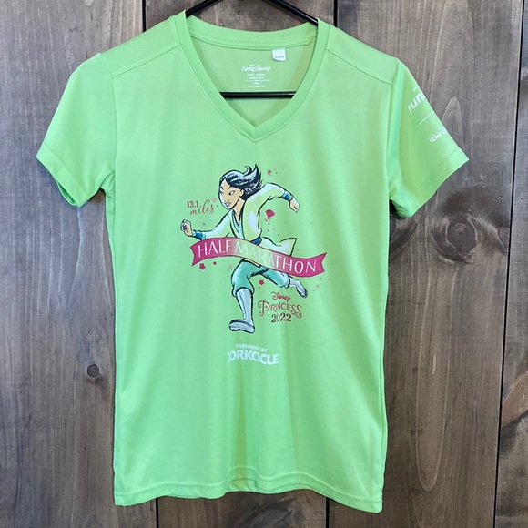 Disney | Tops | Rundisney 222 Princess Half Marathon Race Shirt | Poshmark